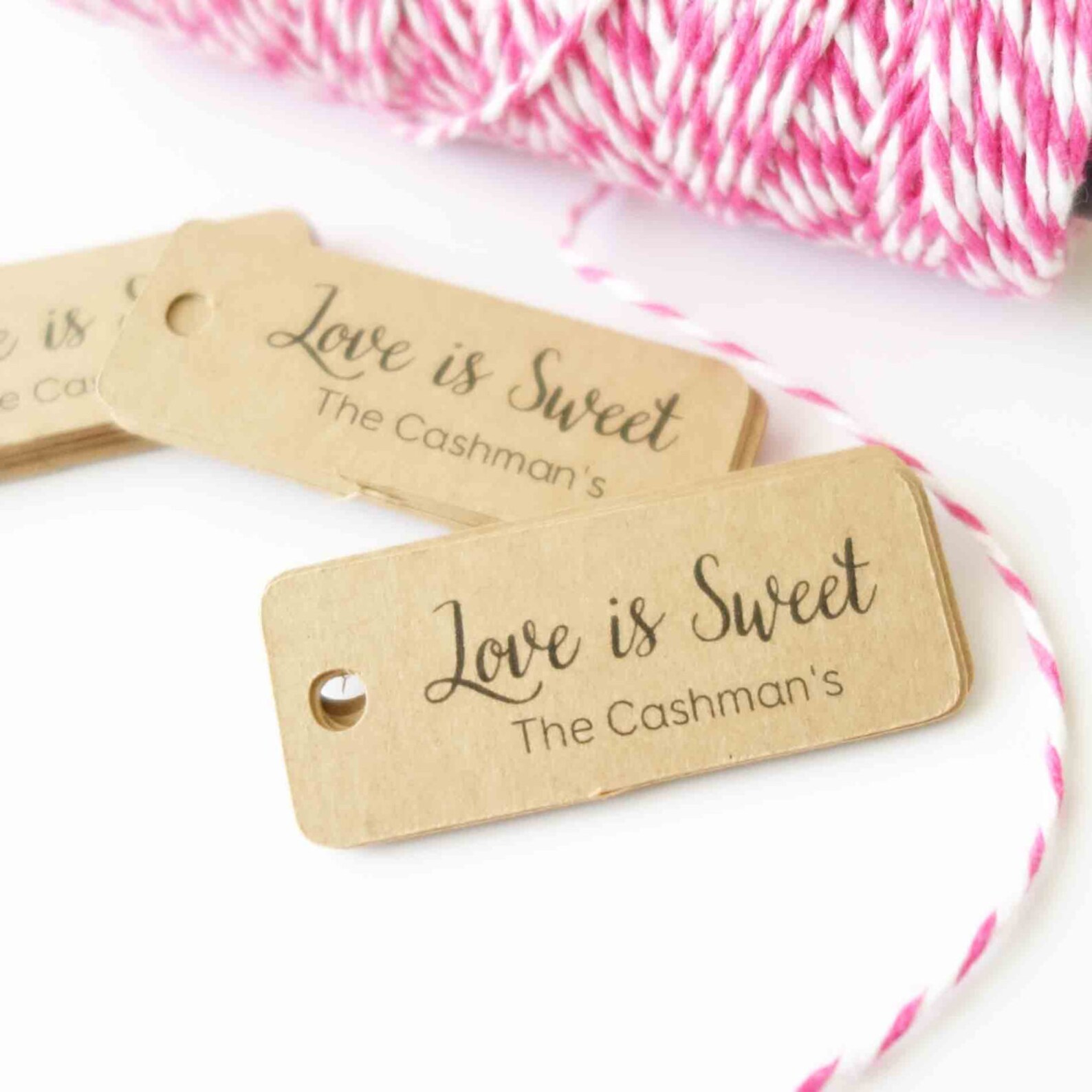 30x Personalised Mini Tags Wedding Favour Tag With Love - Etsy