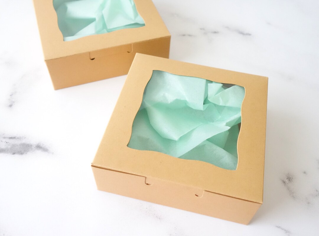 24/48x Large Display Boxes (6"x6"x2") - Cookies Box - Wedding Cake Gift ...