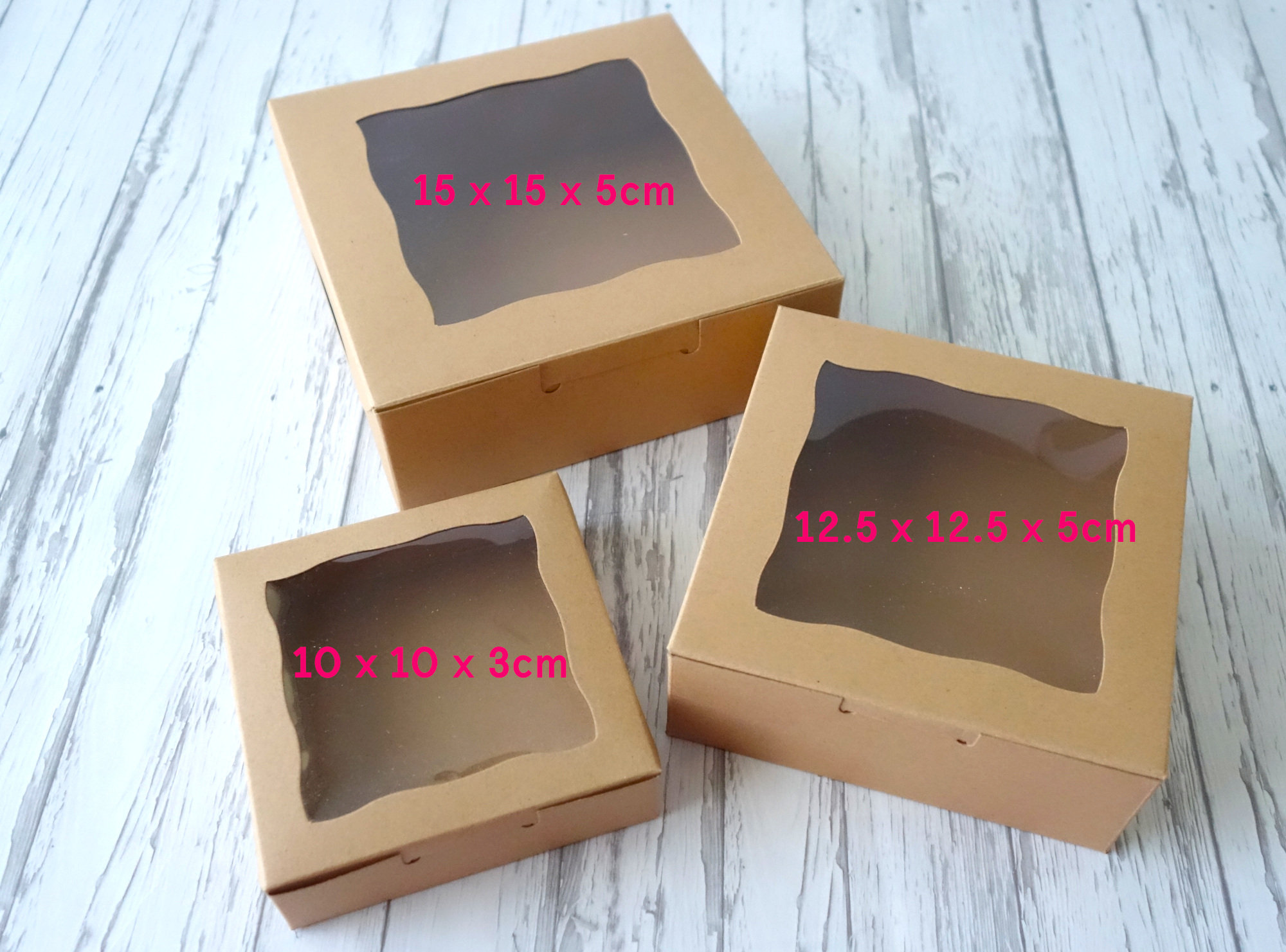 6/12/18 Medium Display Gift Boxes 12.5x12.5x5 Cm Christmas | Etsy