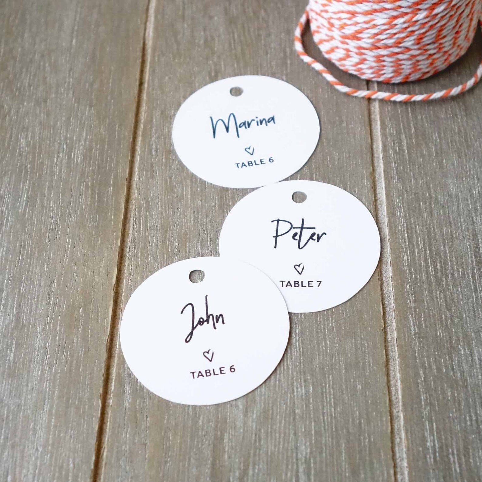 Personalised Name Tags Table Number Place Cards Custom - Etsy Australia