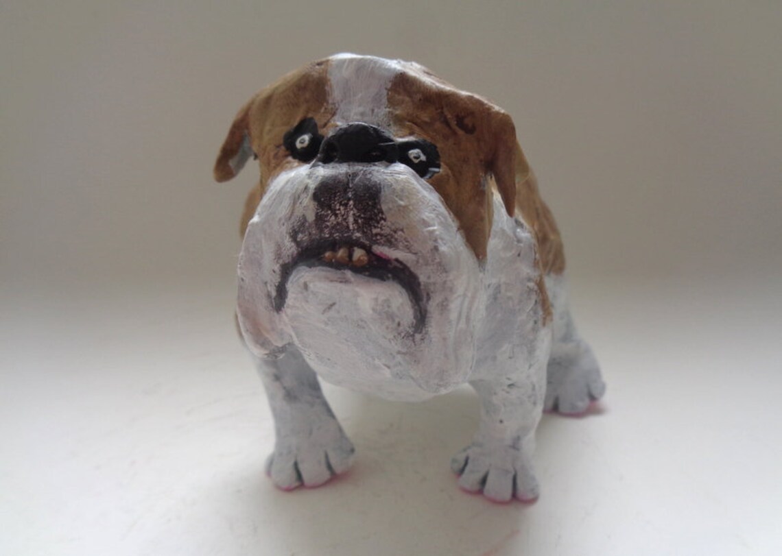 Ugly Bulldog Sculpture Collectible Dog Figurine - Etsy