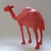 Red Camel Sculpture - Camel Figurine, Red Animal, Fantasy Art Object ...