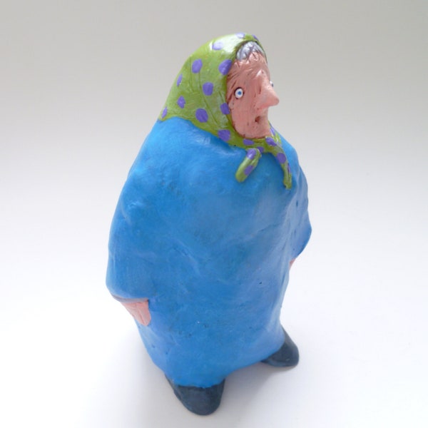 Old Woman Figurine - Etsy