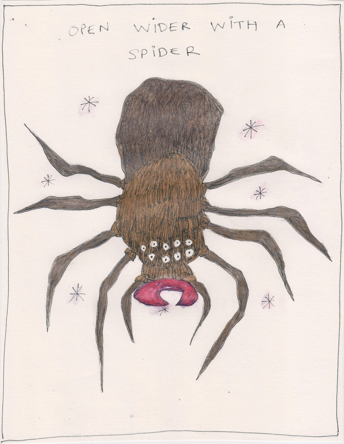 Spider Illustration Spider Art, Orginal Spider Drawing - Etsy