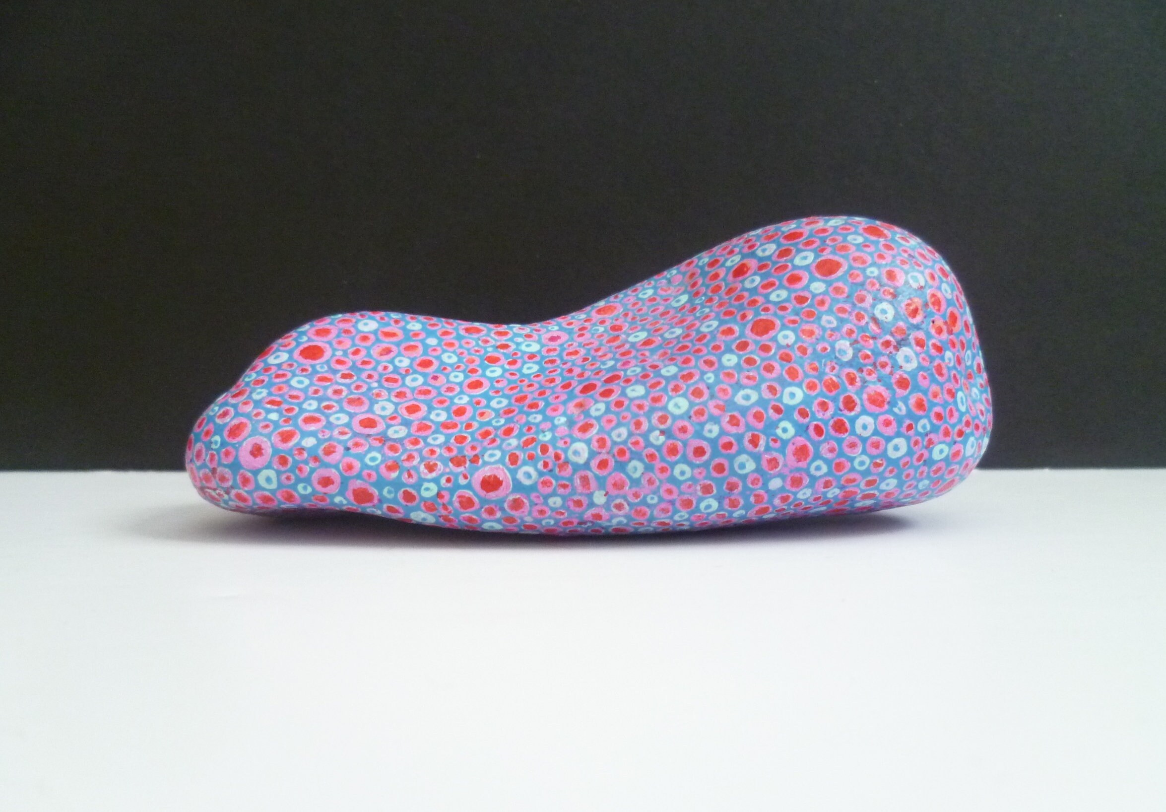 Pink Painted Stone Rock Art Zen Meditation Stone Colorful - Etsy