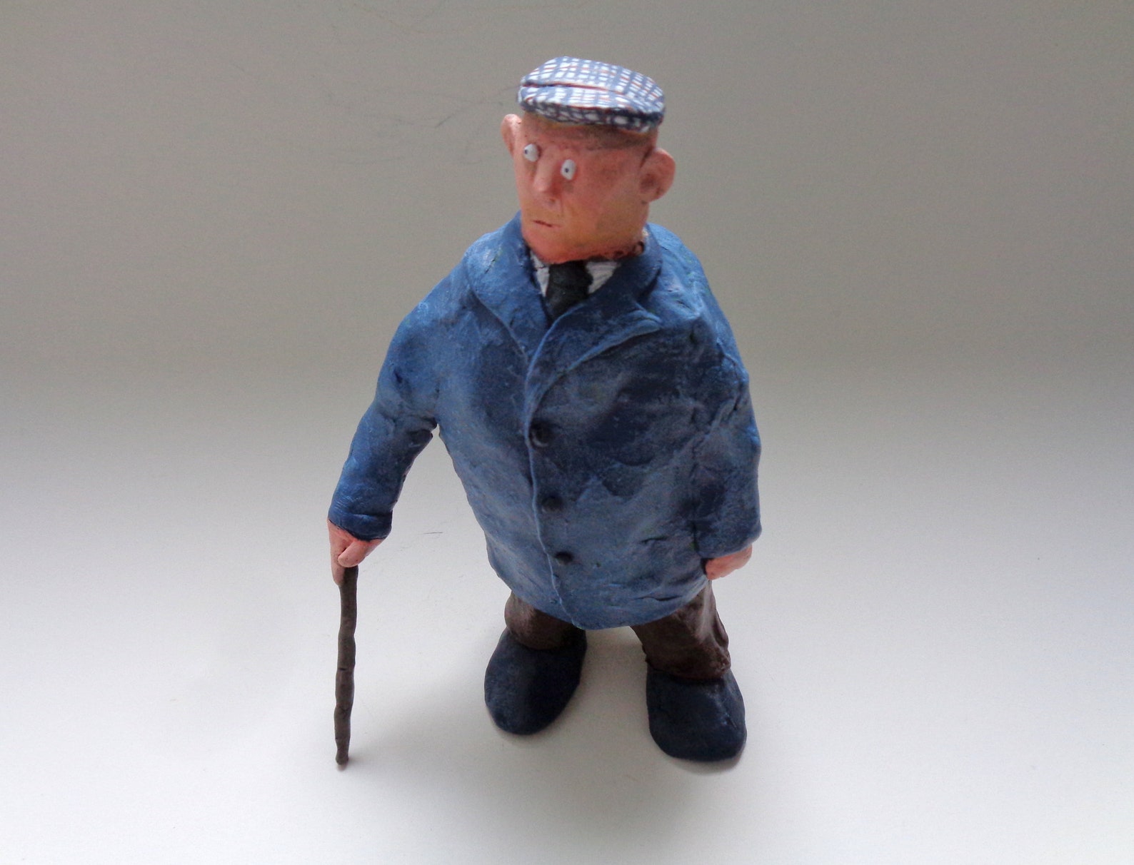Old Man Sculpture Collectible Folk Art Figurine - Etsy