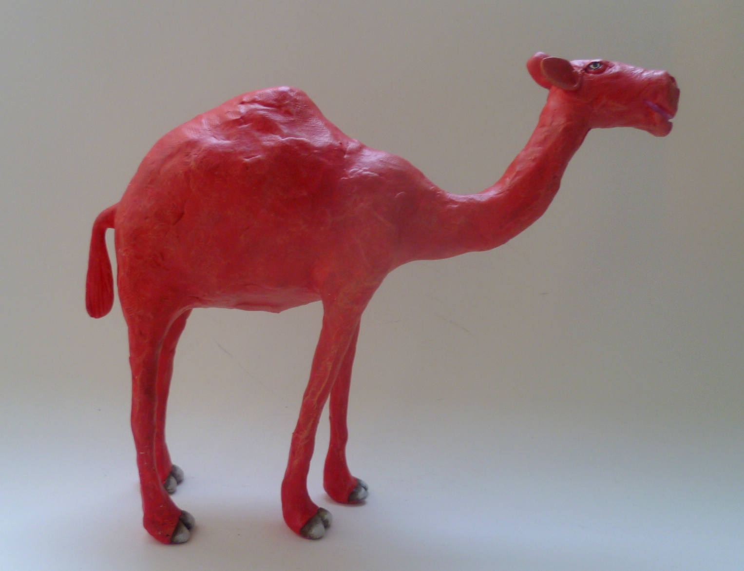 Red Camel Sculpture - Camel Figurine, Red Animal, Fantasy Art Object ...