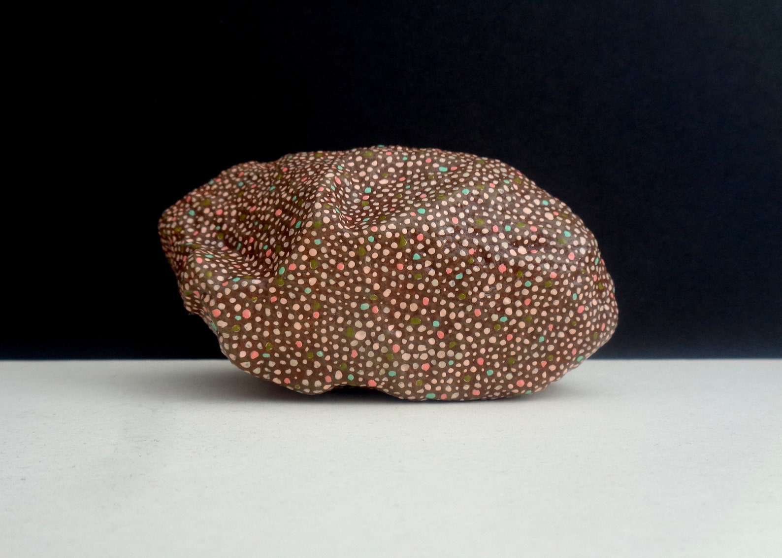 Hand Painted Brown Rock - Etsy