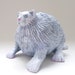 White Snow Cat Sculpture Unique Handmade Folk Art Figurine - Etsy