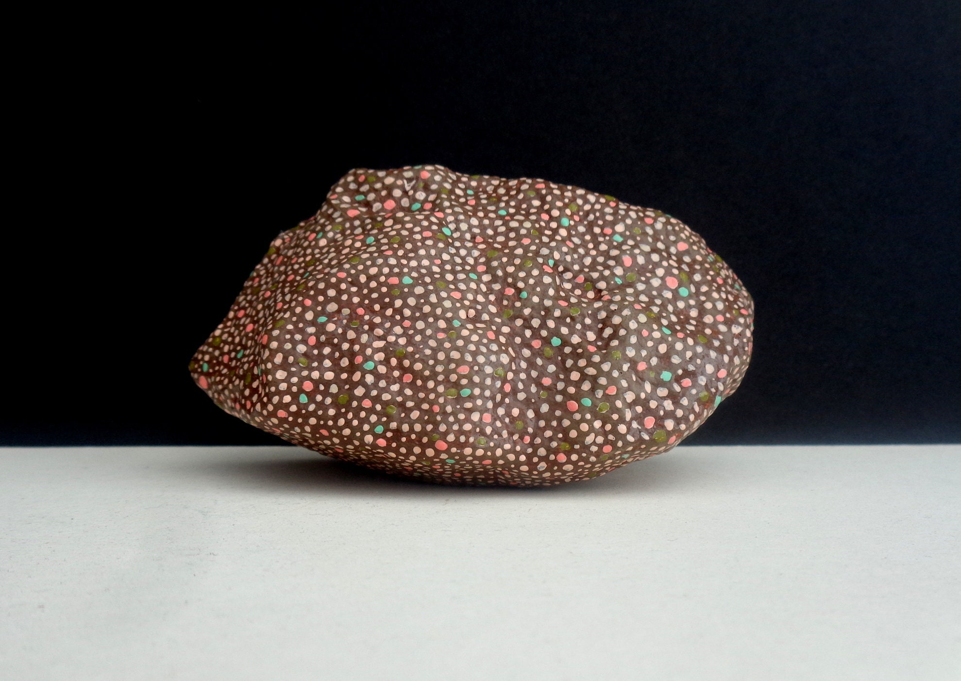 Hand Painted Brown Rock - Etsy