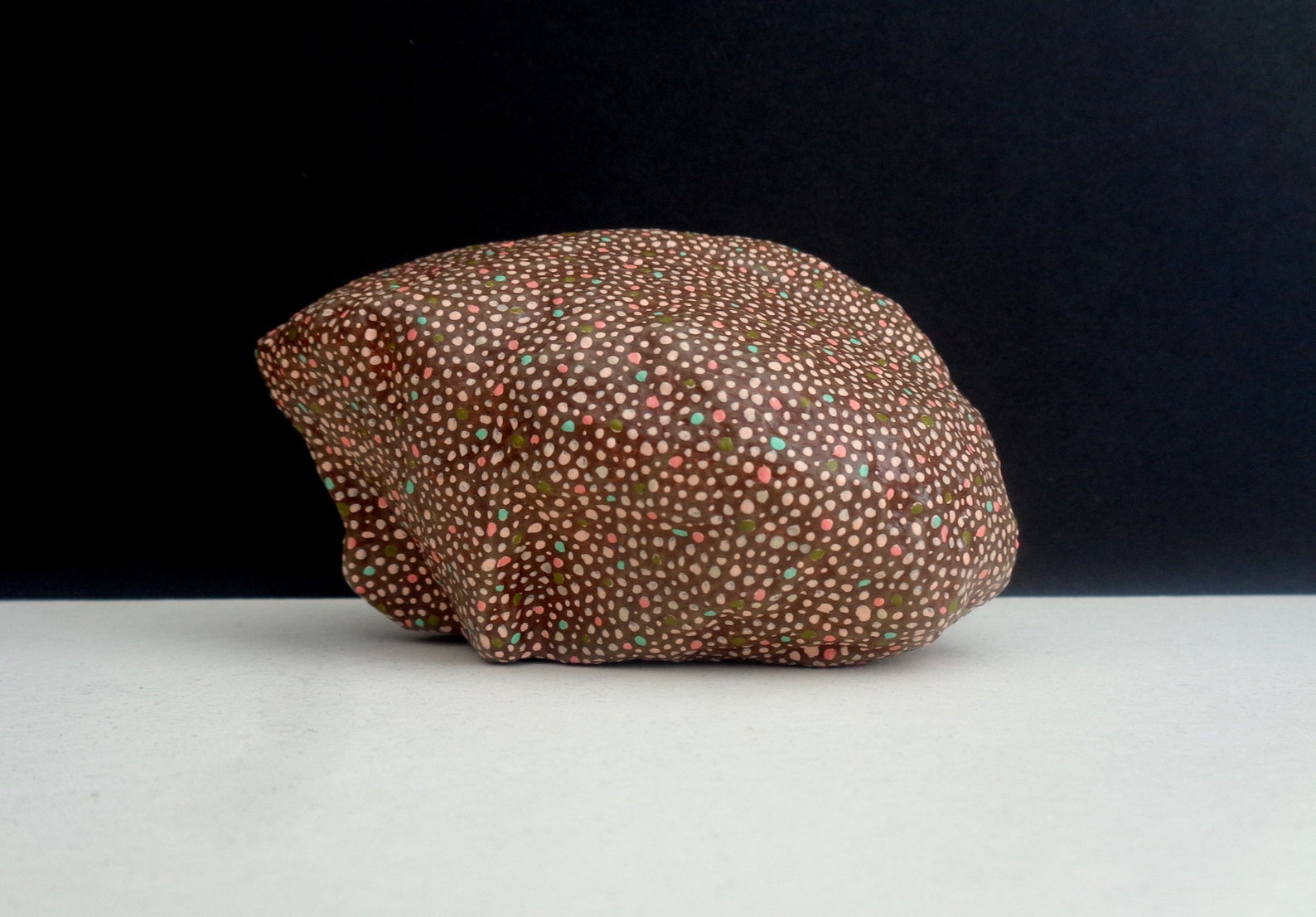 Hand Painted Brown Rock - Etsy