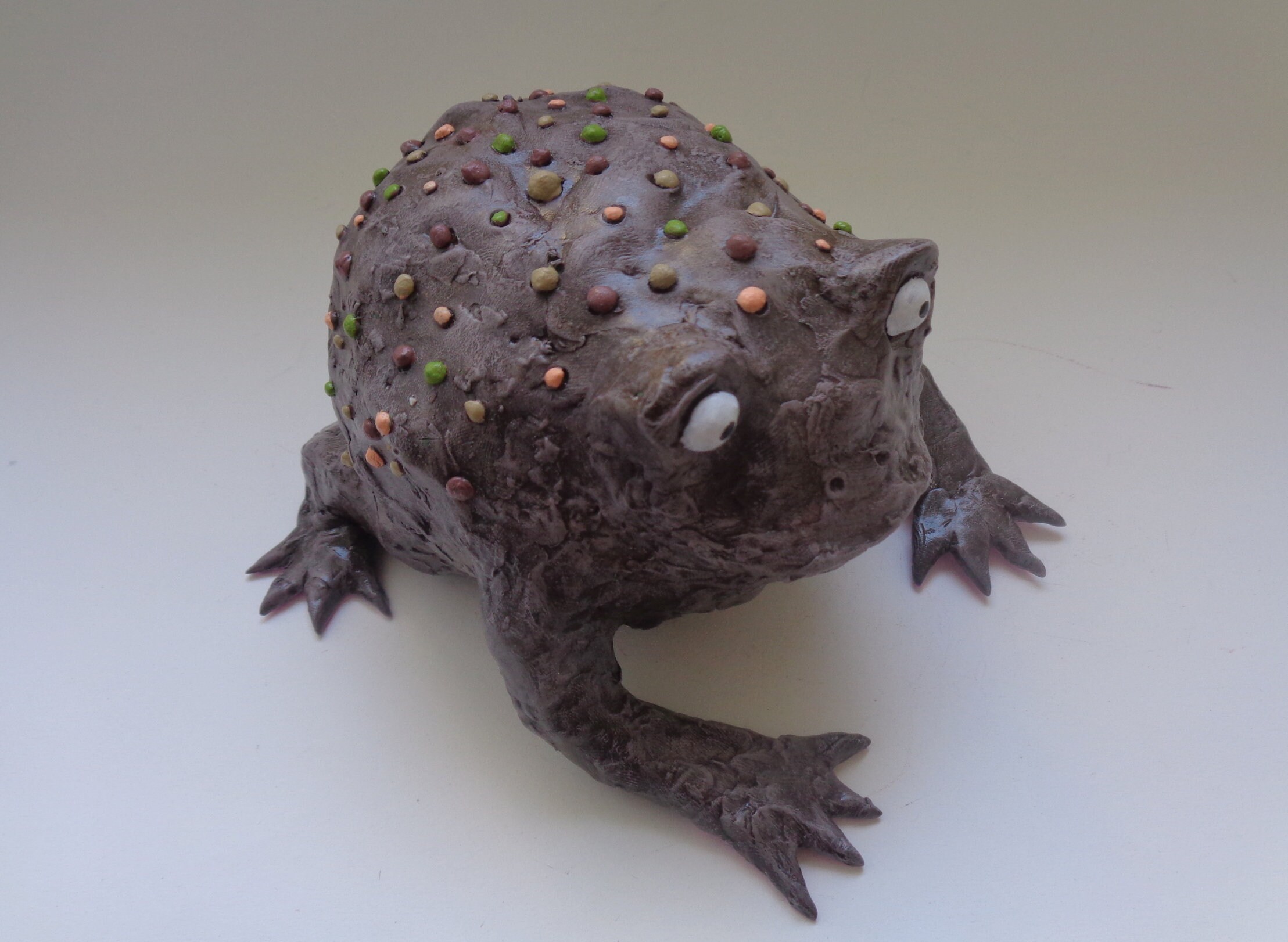 Brown Toad Sculpture Frog Ornament Collectible Art Object - Etsy UK