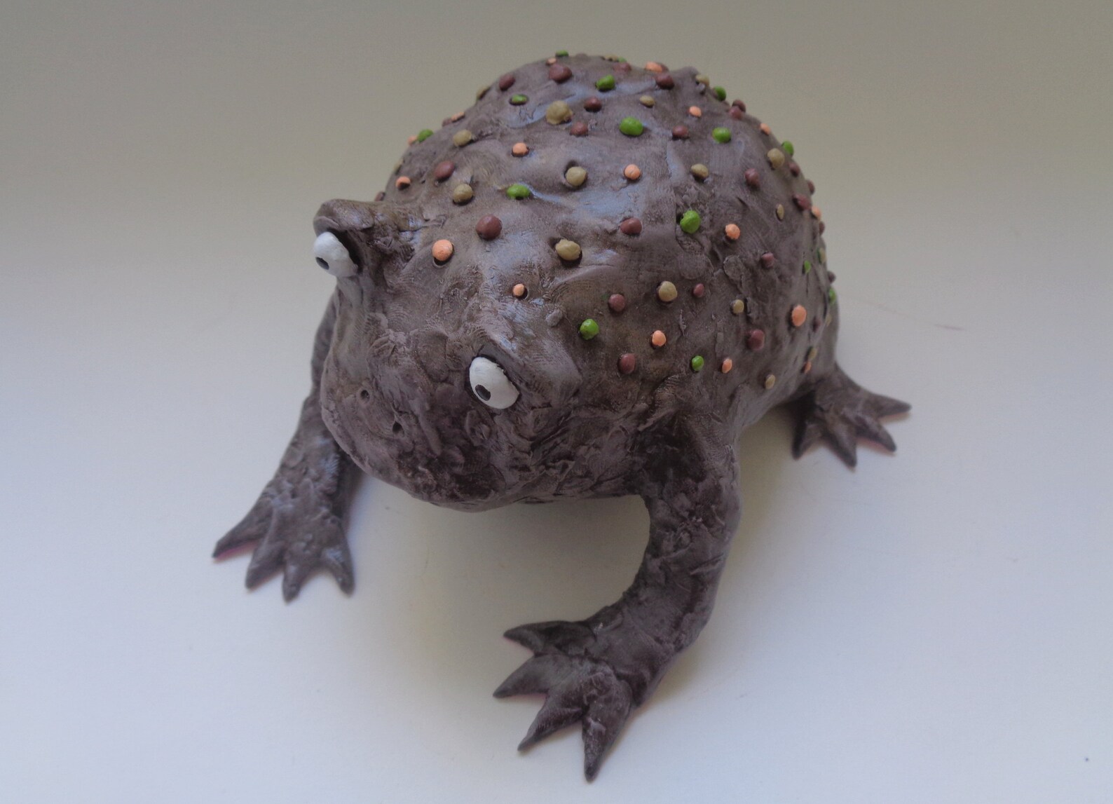 Brown Toad Sculpture Frog Ornament Collectible Art Object - Etsy