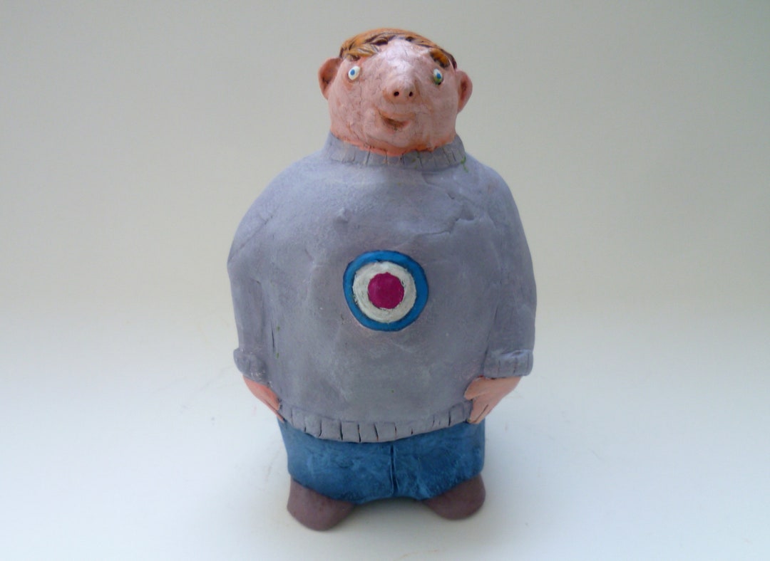 Mod Boy Sculpture Sixties Man Figurine, Father Day Gift, Funny Man ...