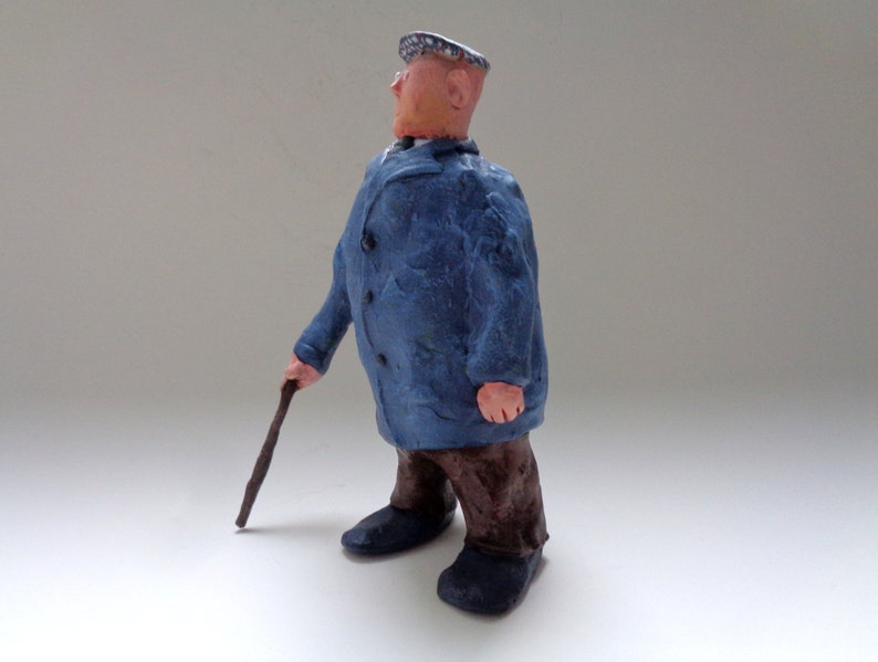 Old Man Sculpture Collectible Folk Art Figurine - Etsy