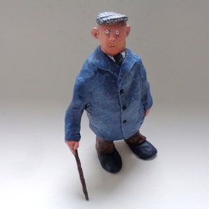 Old Man Sculpture - Collectible Folk Art Figurine - Etsy