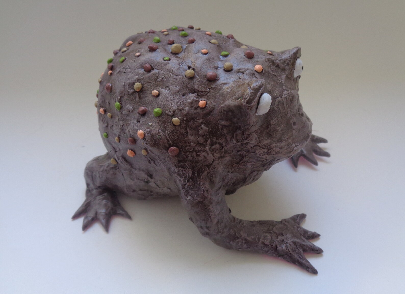 Brown Toad Sculpture Frog Ornament Collectible Art Object - Etsy
