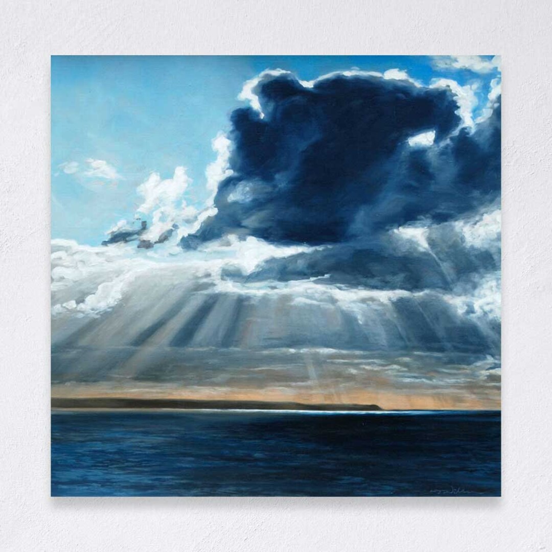 Coastal North Devon Croyde Bay Hartland Point Landscape Painting ...