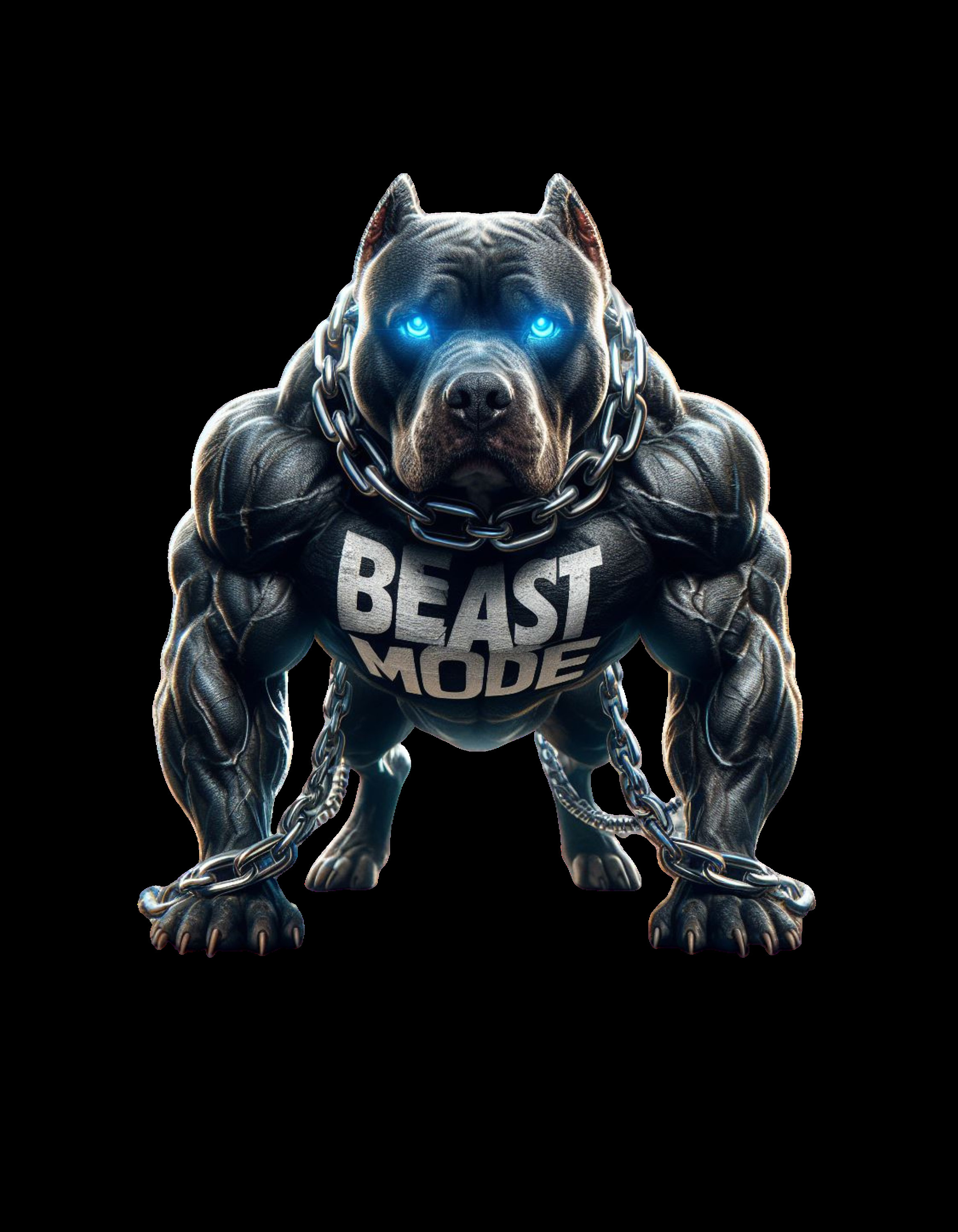 Beast Mode Dog Face Graphic - Etsy
