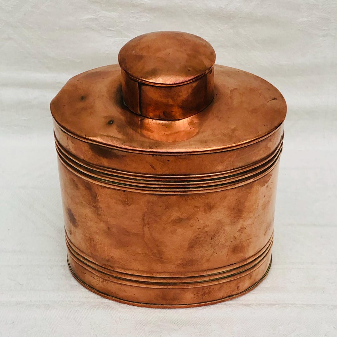 1920s Art Nouveau, Copper Tea Caddy, Antique Arts & Crafts Collectable ...