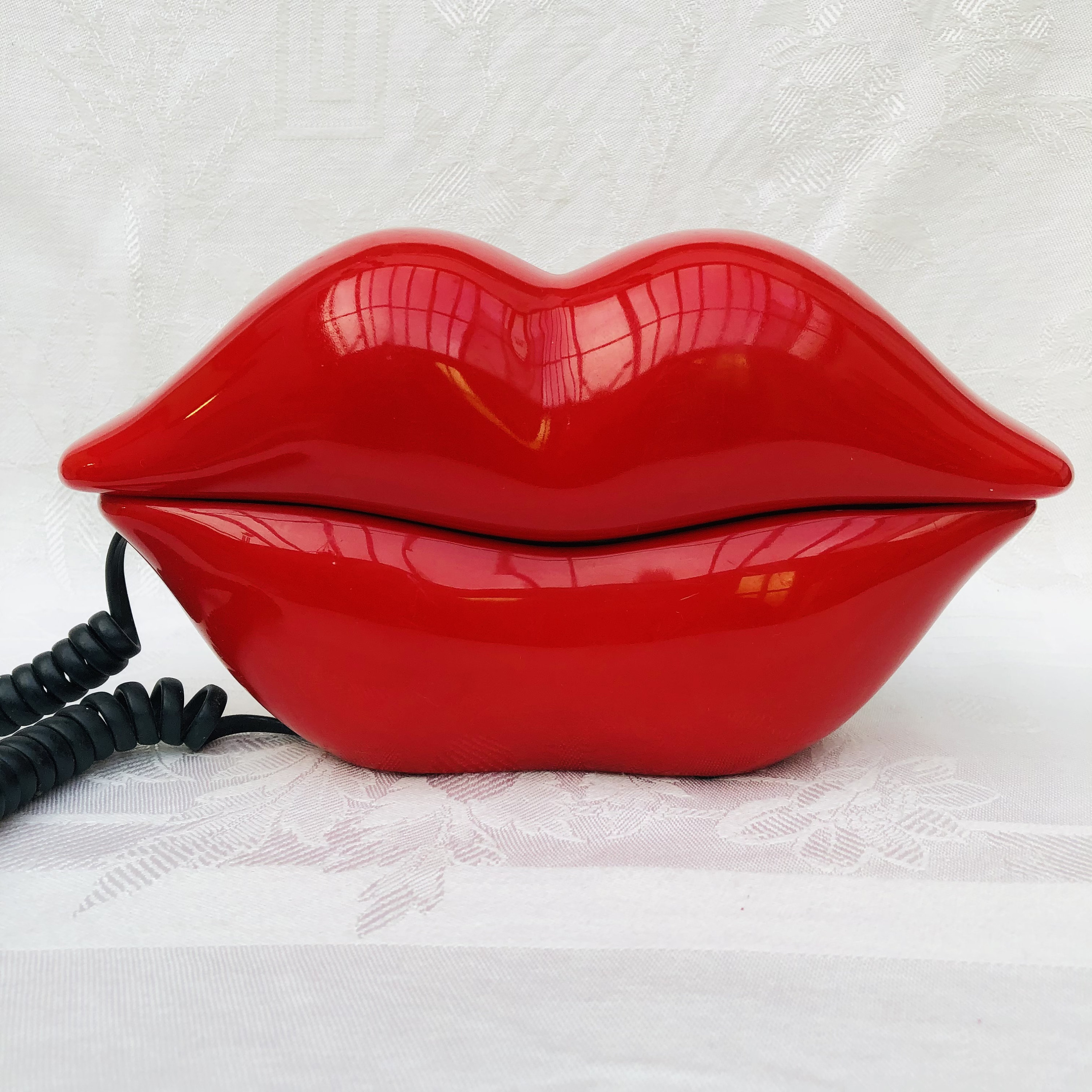 1980s Iconic Red Lips, Telephone, Tested in Full Working Order, Vintage ...