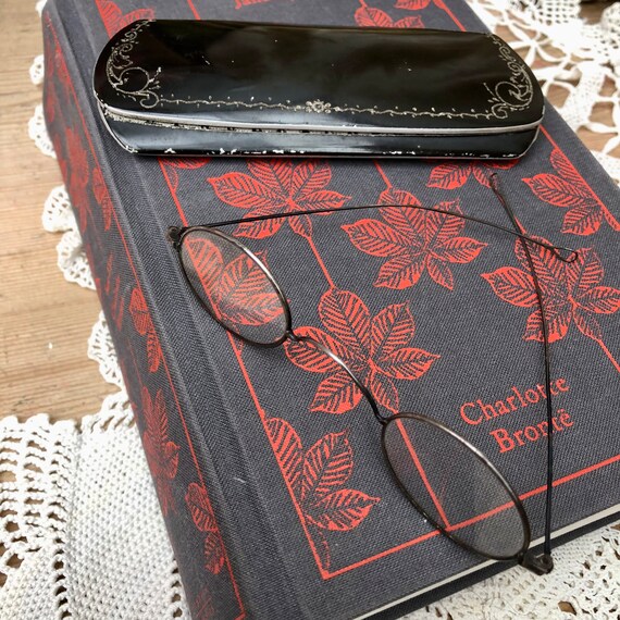 Antique Victorian Spectacles & Original Inlaid Lacque… - Gem