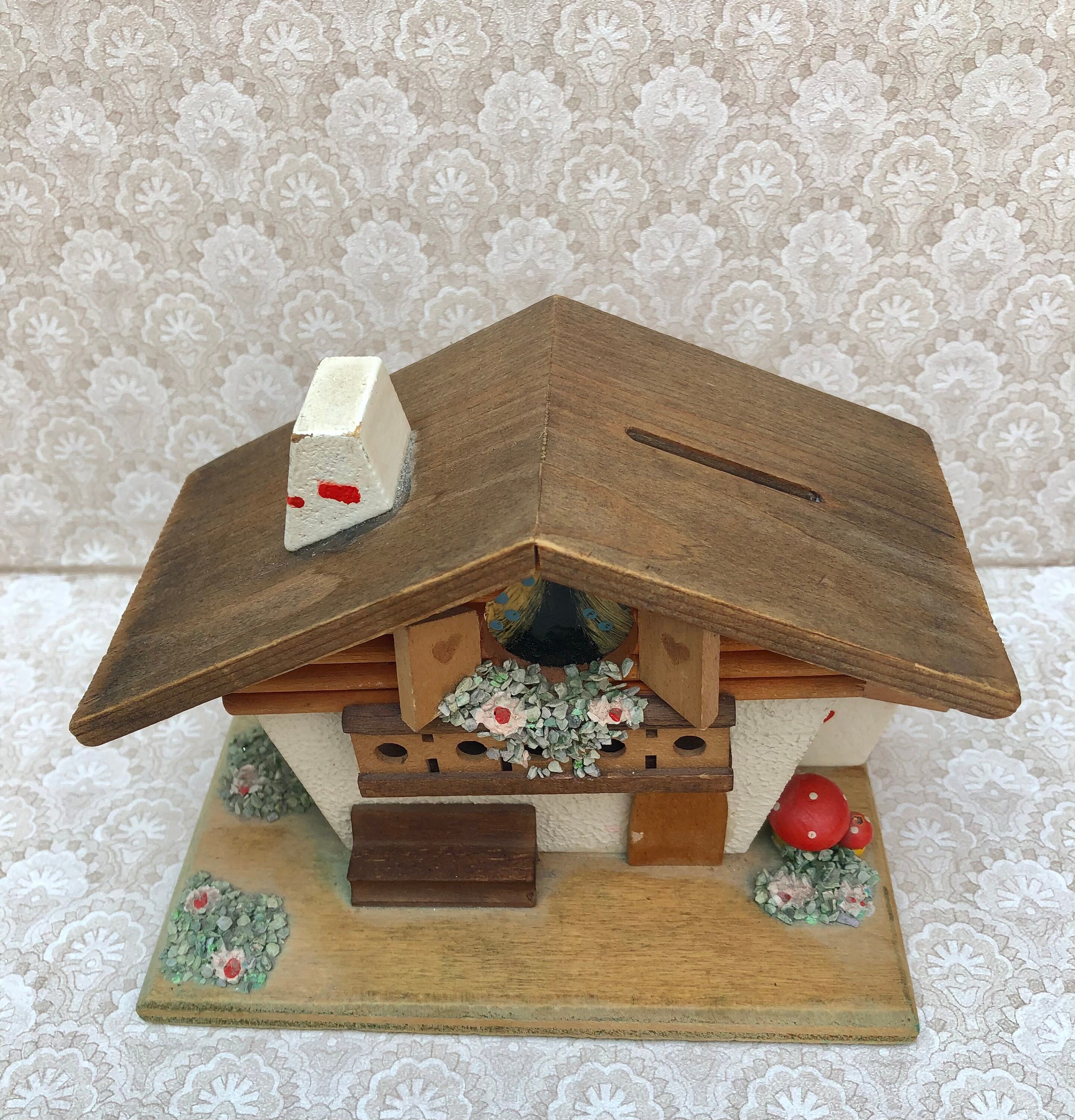 Midcentury Wooden Pixie House Money Box/bank, Italian Box - Etsy