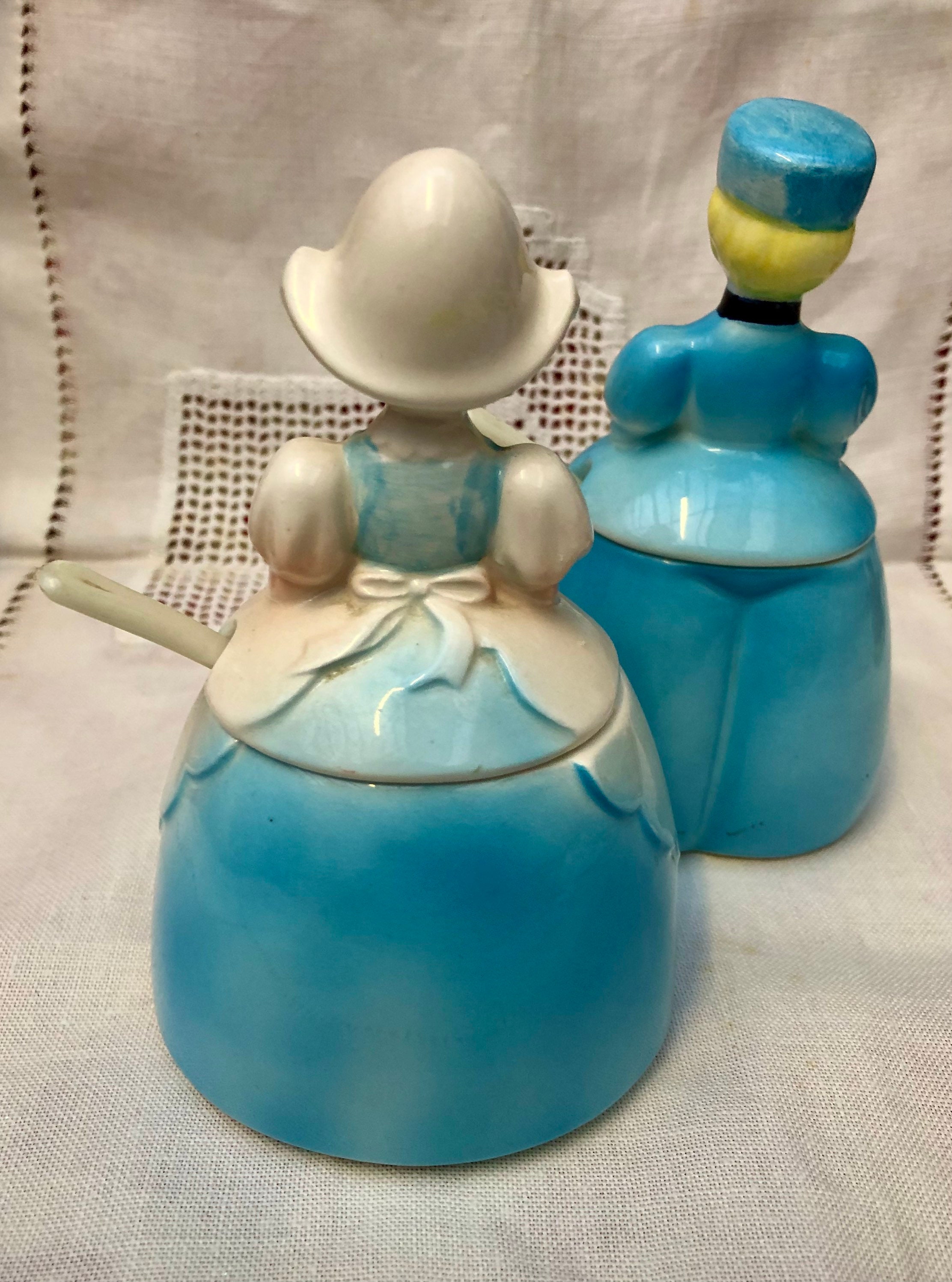 Vintage 1950s Fairylite Kitsch Ceramic Preserve Pots - Etsy