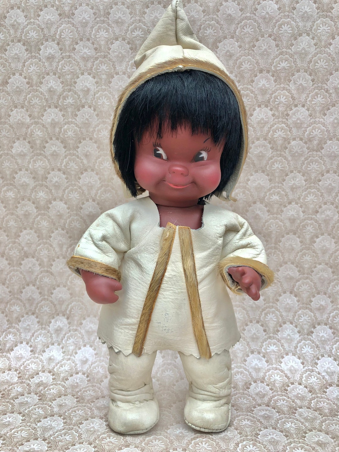 1960s Super Cute, Kitschy, Native Canadian Doll in Handmade Leather ...