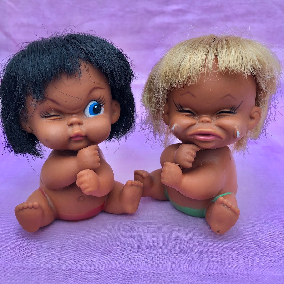 1960s Kitsch Rubber Character Dolls Moody Cuties Rubber - Etsy