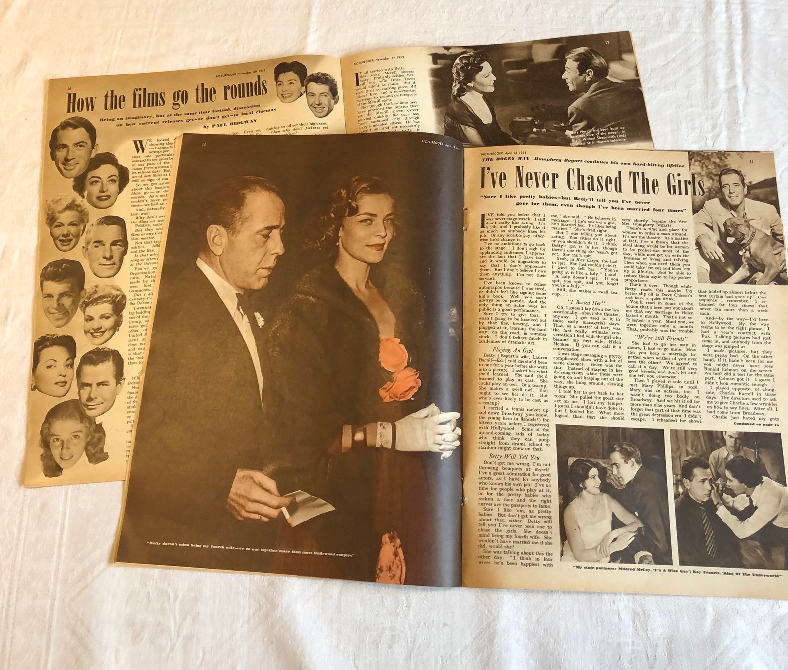 1950s Hollywood Ephemera, 1952 & 1953 Picturegoer Magazines, National ...