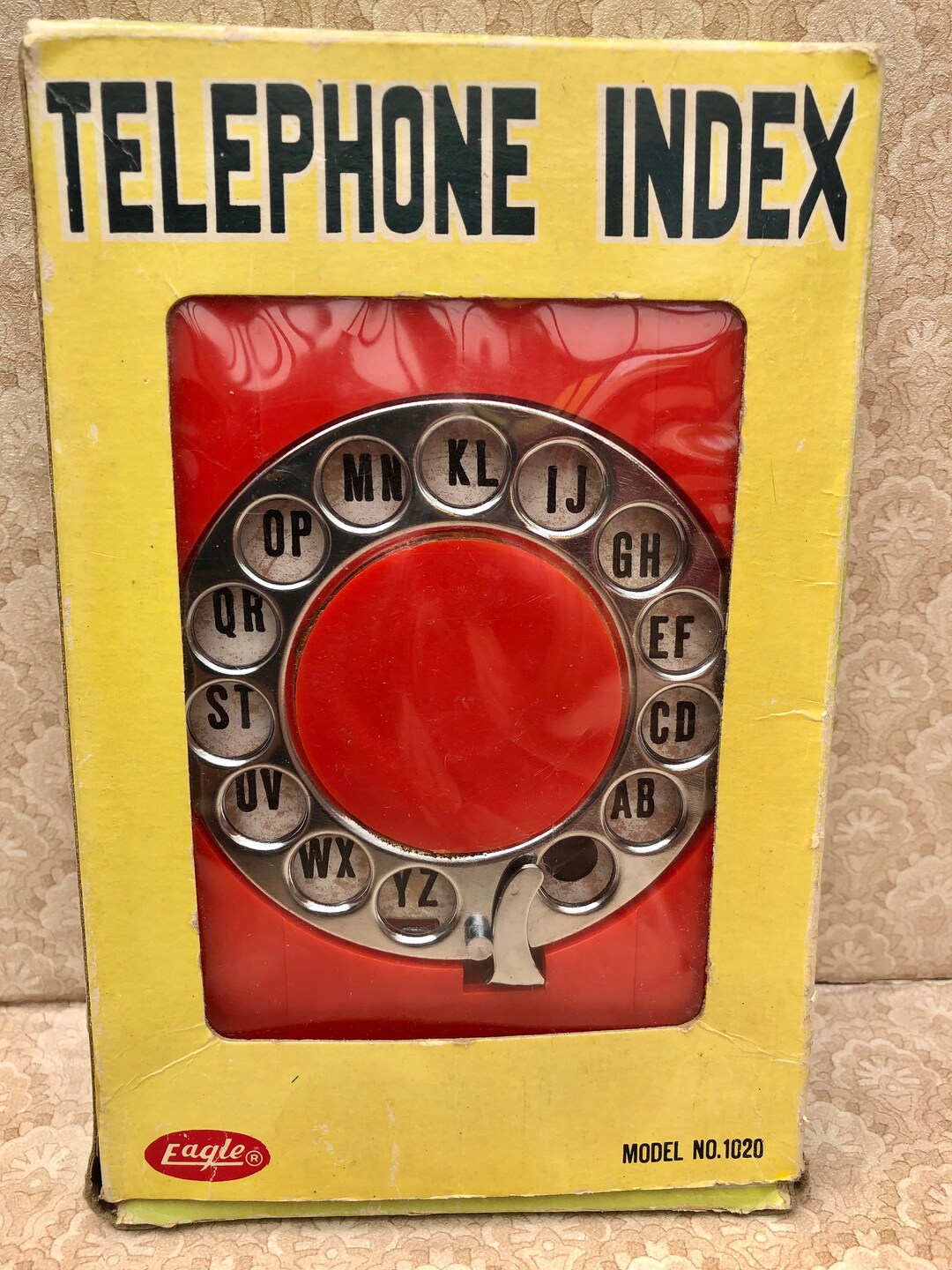 1970s Retro, Novelty Rotary Dial, Pop-up Telephone Index, Eagle, Made ...