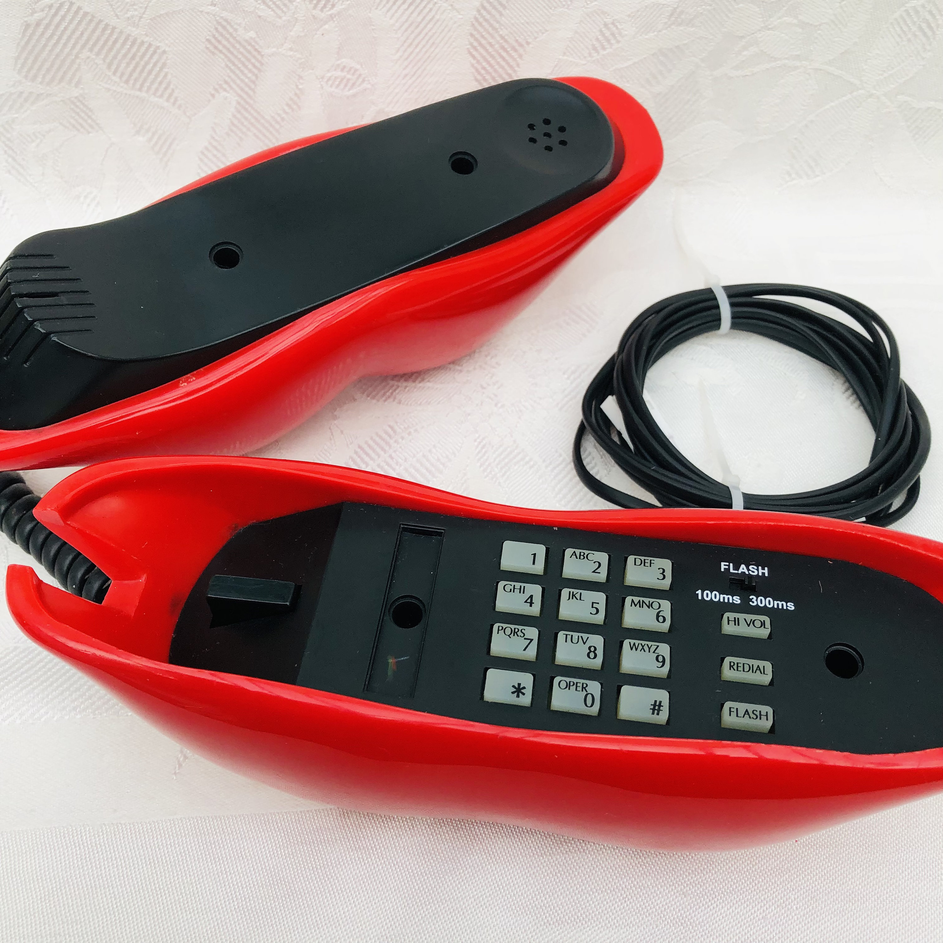 1980s Iconic Red Lips, Telephone, Tested in Full Working Order, Vintage ...