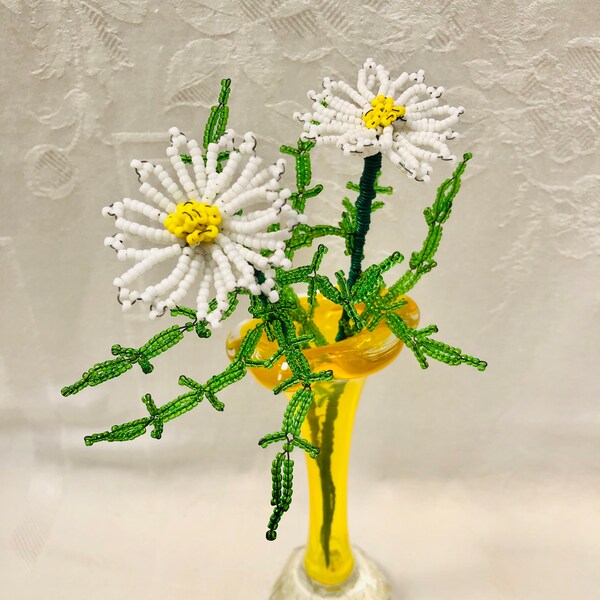 Beaded Daisy Flower - Etsy