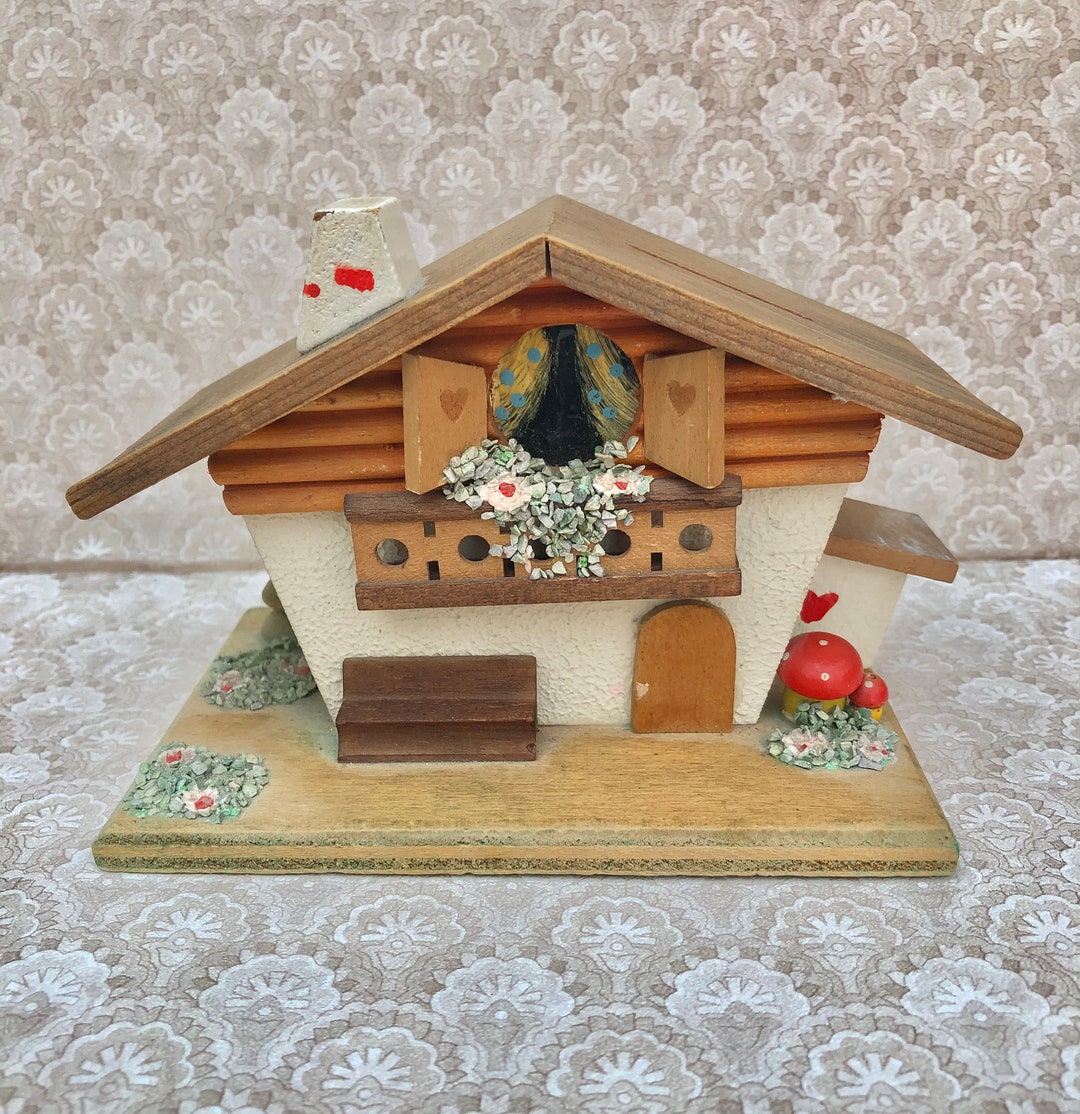 Midcentury Wooden Pixie House Money Box/bank, Italian Box - Etsy