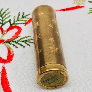 Midcentury Number 7 Lipstick in Original Gold Tone Case With Etched ...