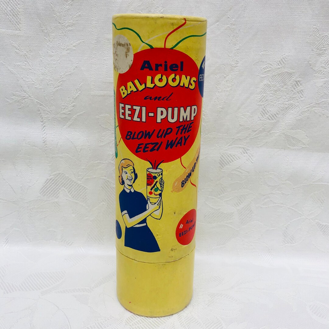 Fun Midcentury Ariel Balloon Pump, Wonderful Colour Graphics ...