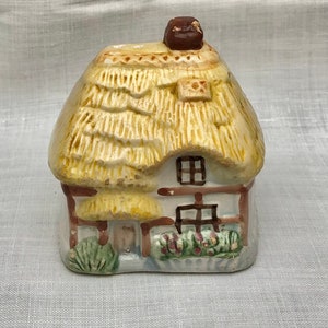 Vintage Ceramic Thatched Cottage, Salt Shaker, Hand Painted - Etsy