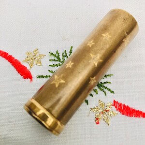 Midcentury Number 7 Lipstick in Original Gold Tone Case With Etched ...