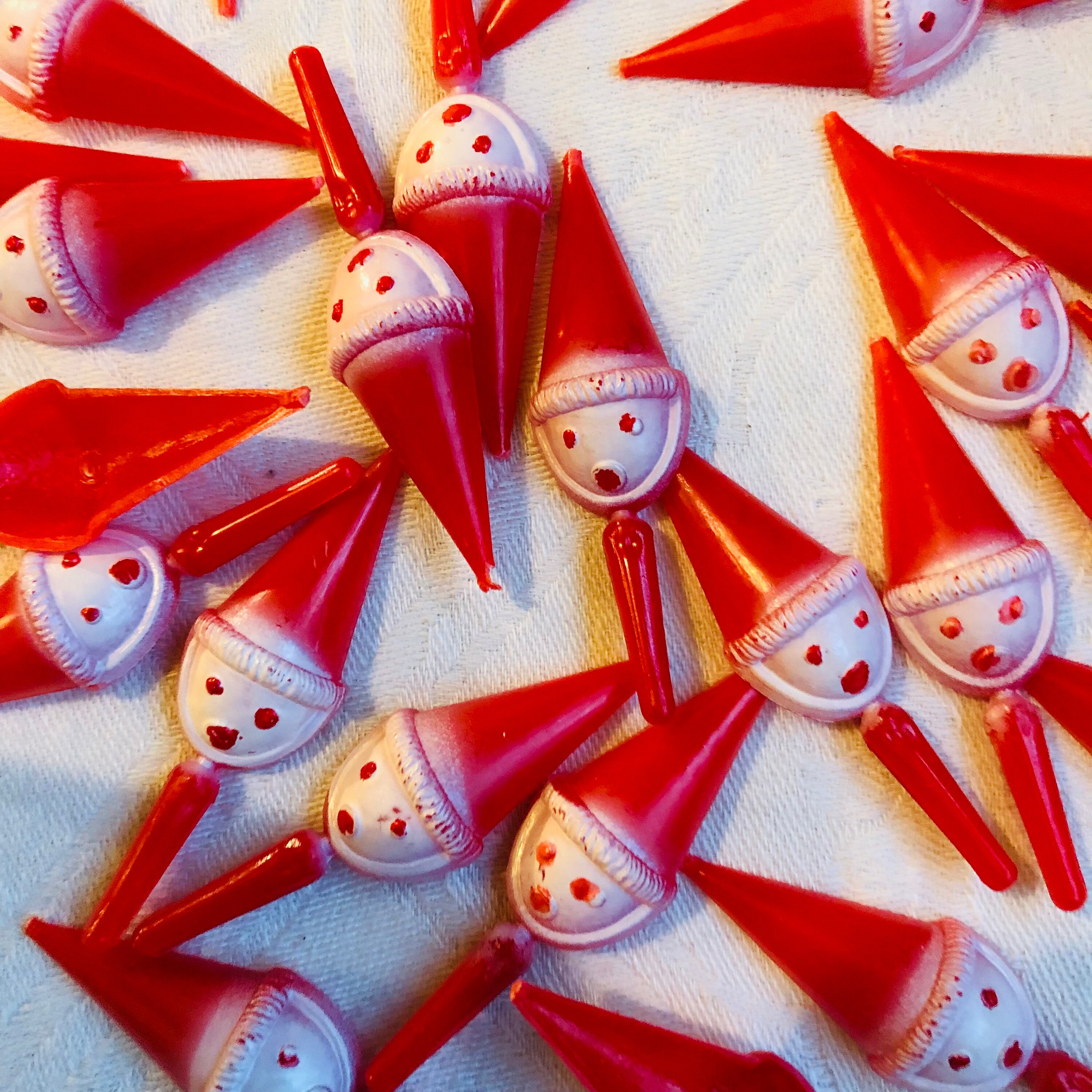 1960s Vintage Plastic Santa Picks X 23 - Etsy