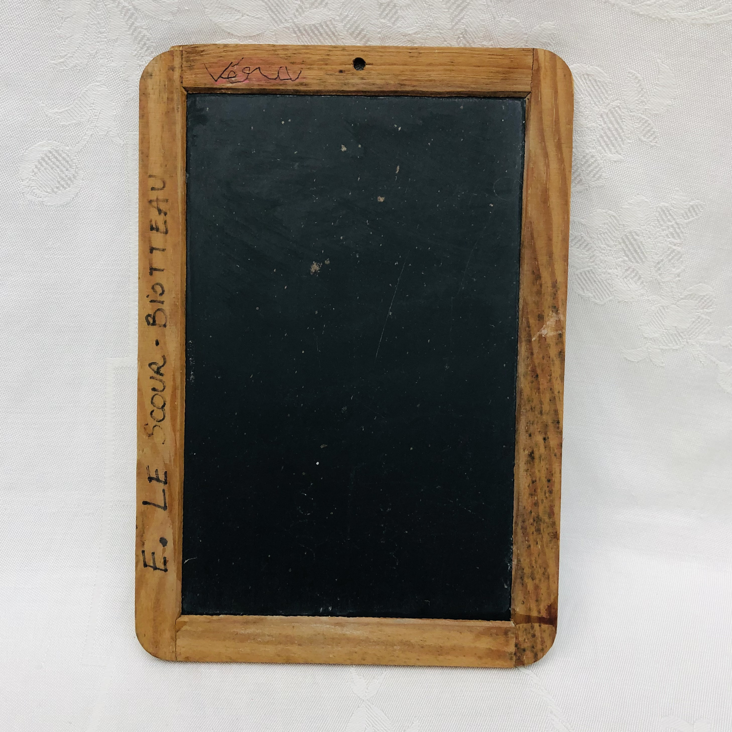 Antique French Double Sided School Slate/chalkboard With Wooden Frame ...