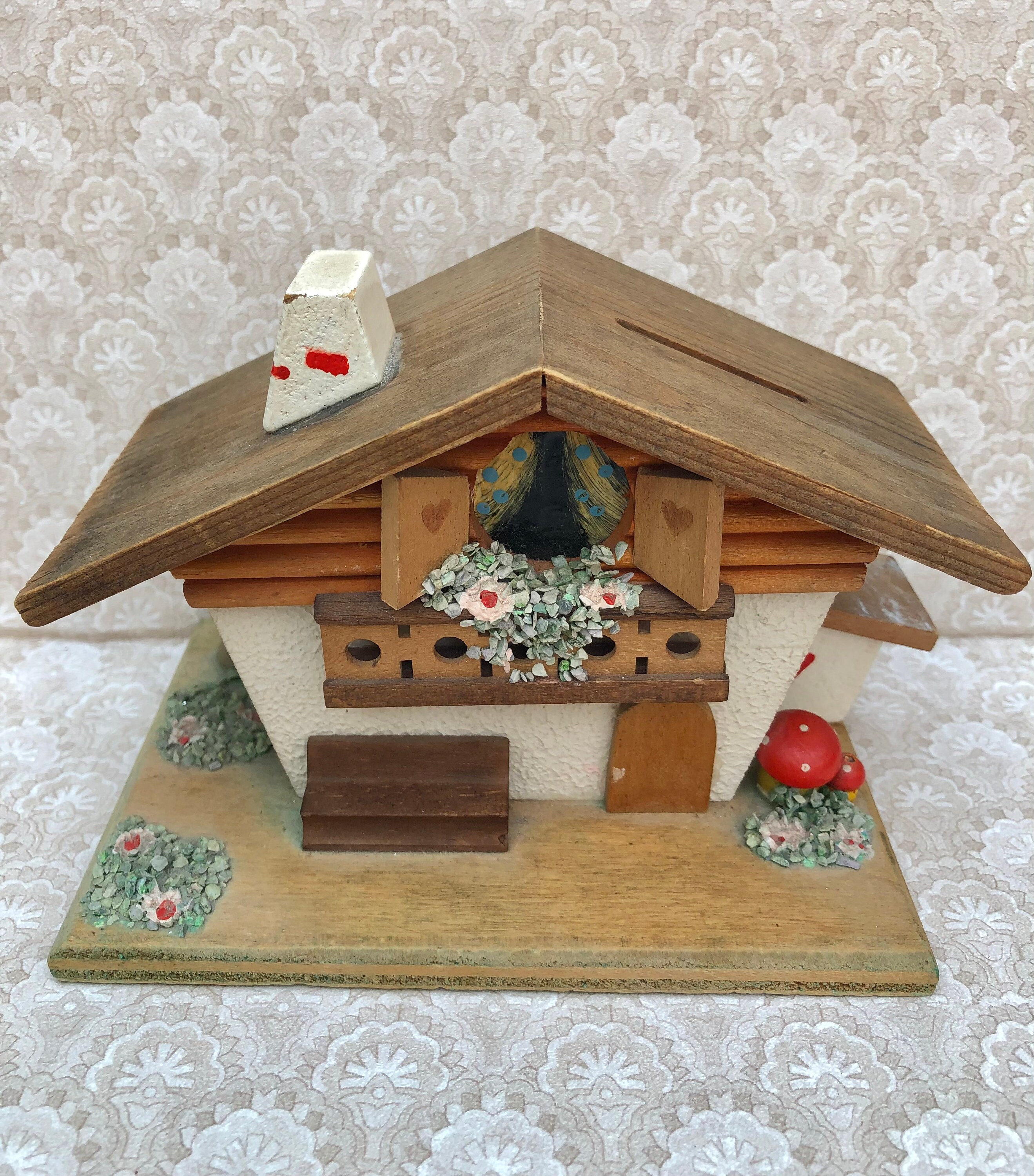 Midcentury Wooden Pixie House Money Box/bank, Italian Box - Etsy