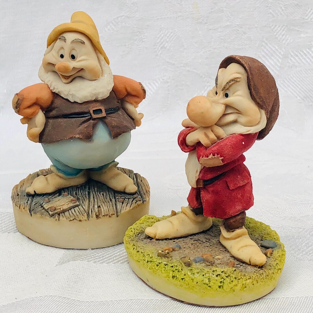 Vintage Pair of Disney Snow White Character Figurines by Arden ...