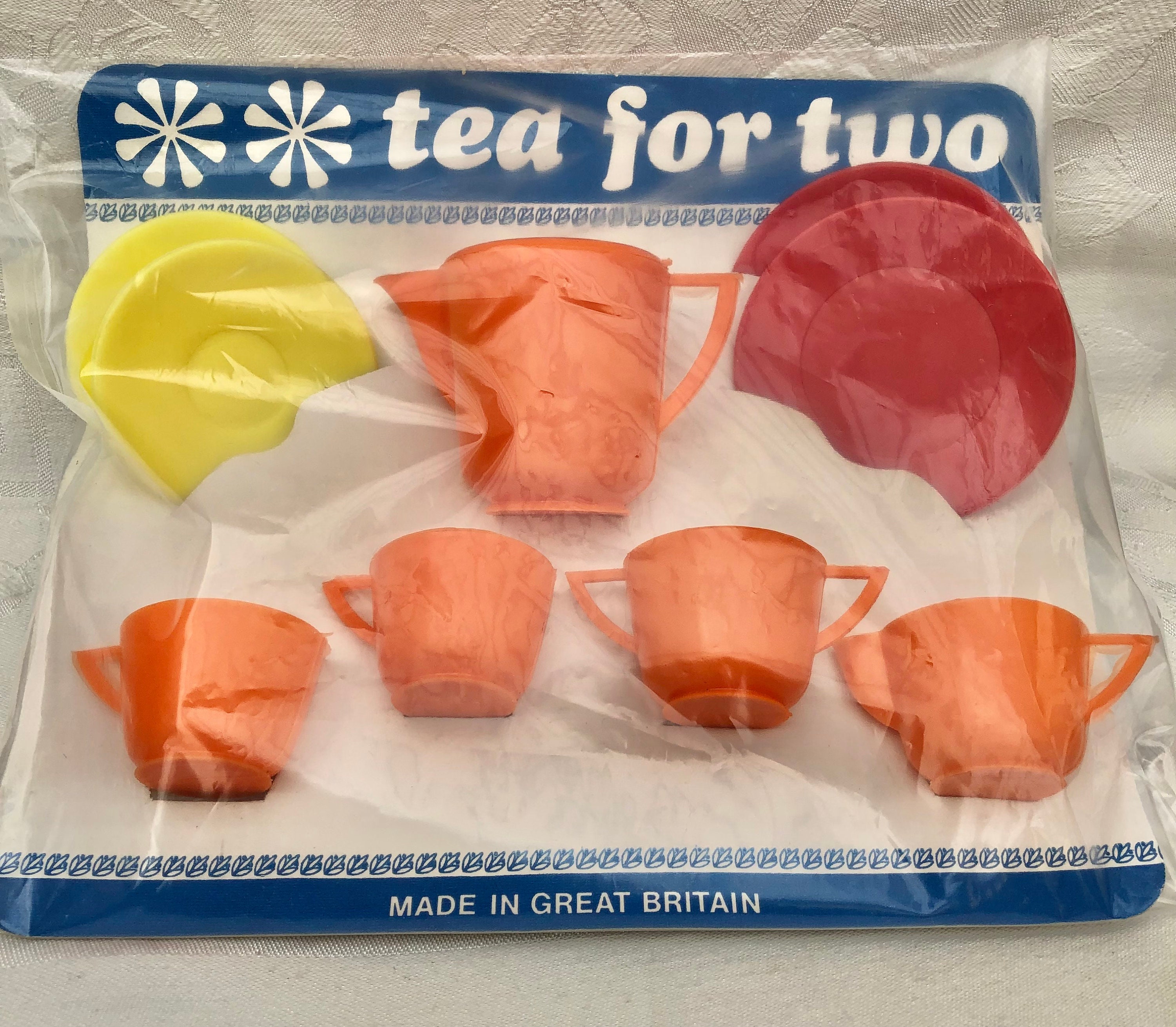 1960s Vintage Plastic Tea-set in Original Packaging Toy - Etsy