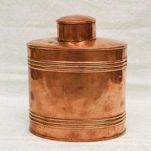 1920s Art Nouveau, Copper Tea Caddy, Antique Arts & Crafts Collectable ...