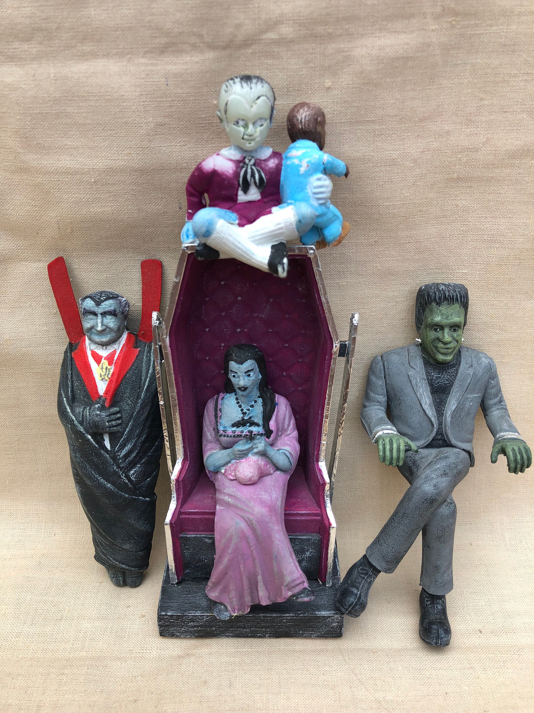 Vintage 1960s the Munsters Plastic Model Kit Figures - Etsy