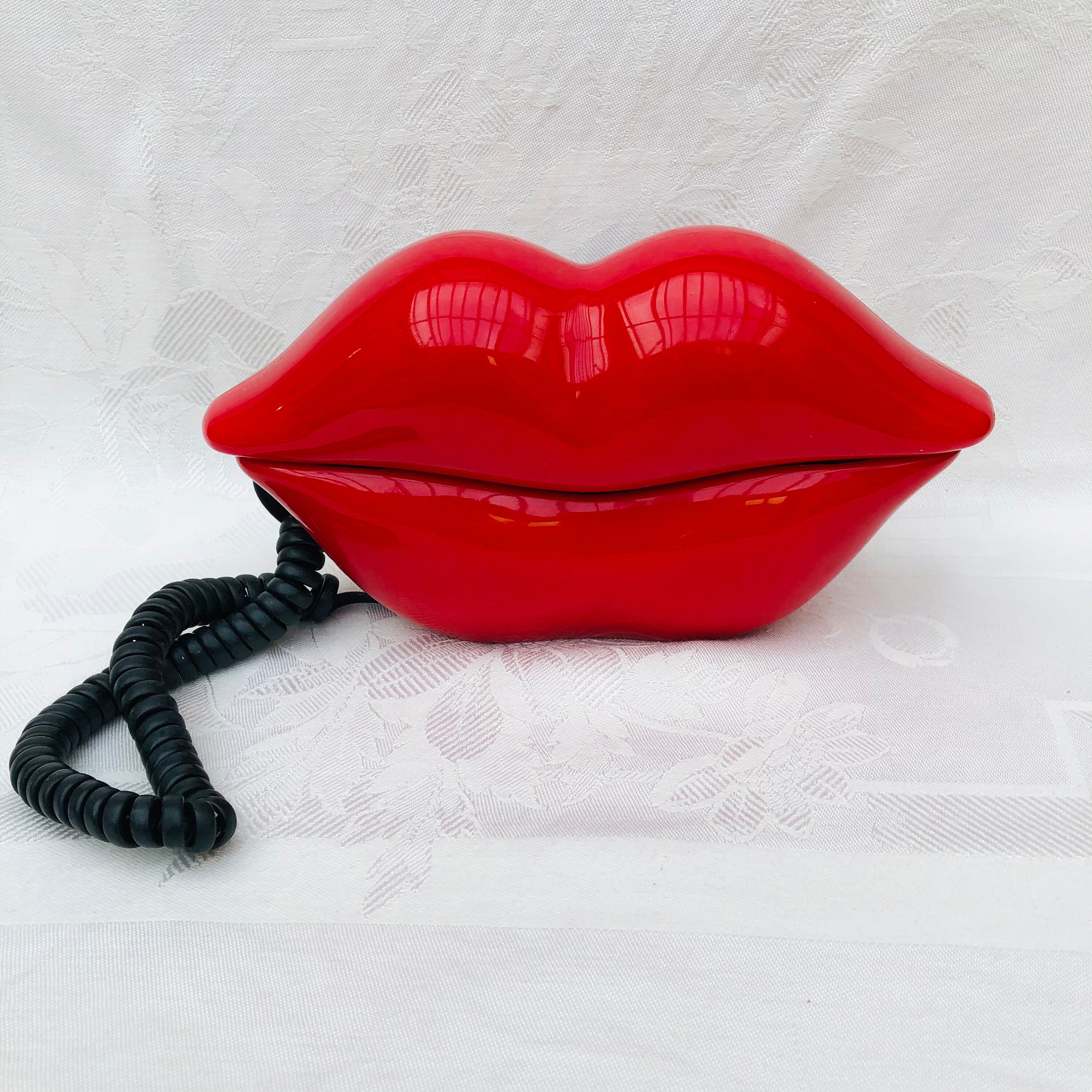1980s Iconic Red Lips, Telephone, Tested in Full Working Order, Vintage ...