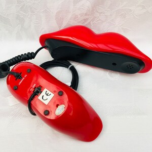 1980s Iconic Red Lips, Telephone, Tested in Full Working Order, Vintage ...