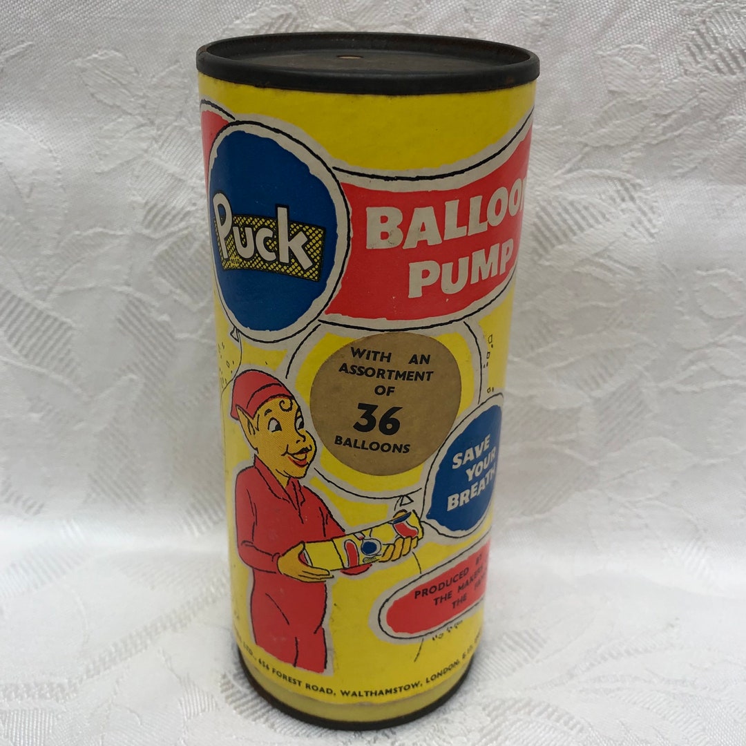 Fun Midcentury Puck, Balloon Pump, Wonderful Colour Graphics ...