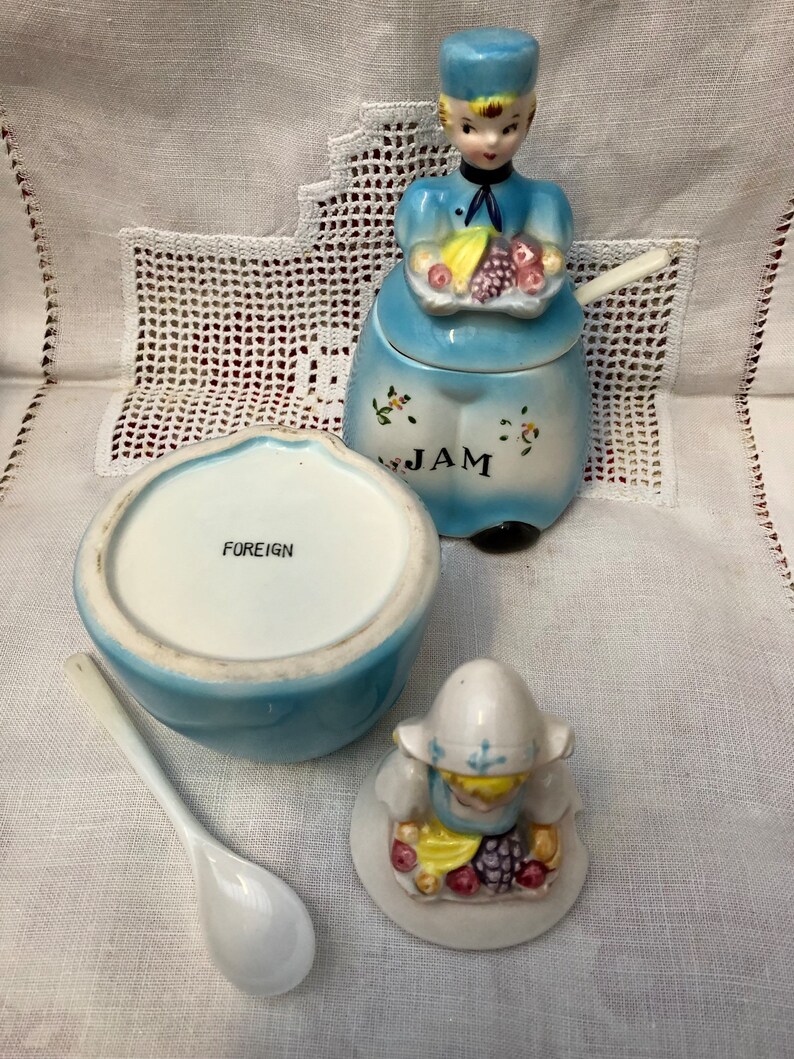 Vintage 1950s Fairylite Kitsch Ceramic Preserve Pots - Etsy